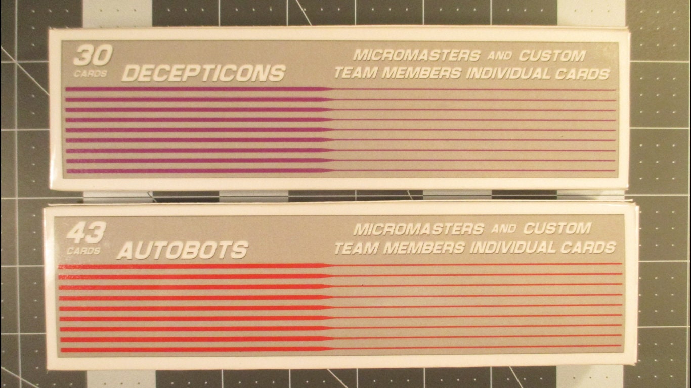 1990 TRANSFORMERS 40th Anniversary Custom Repro Tech Spec Deck - Etsy