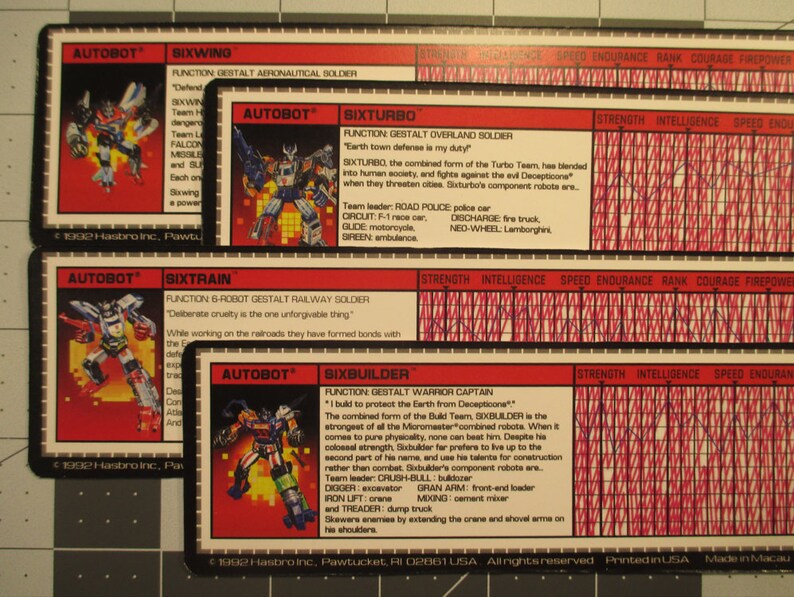 TRANSFORMERS Japanese Exclusive Tech Spec Set 03I Booster Operation ...
