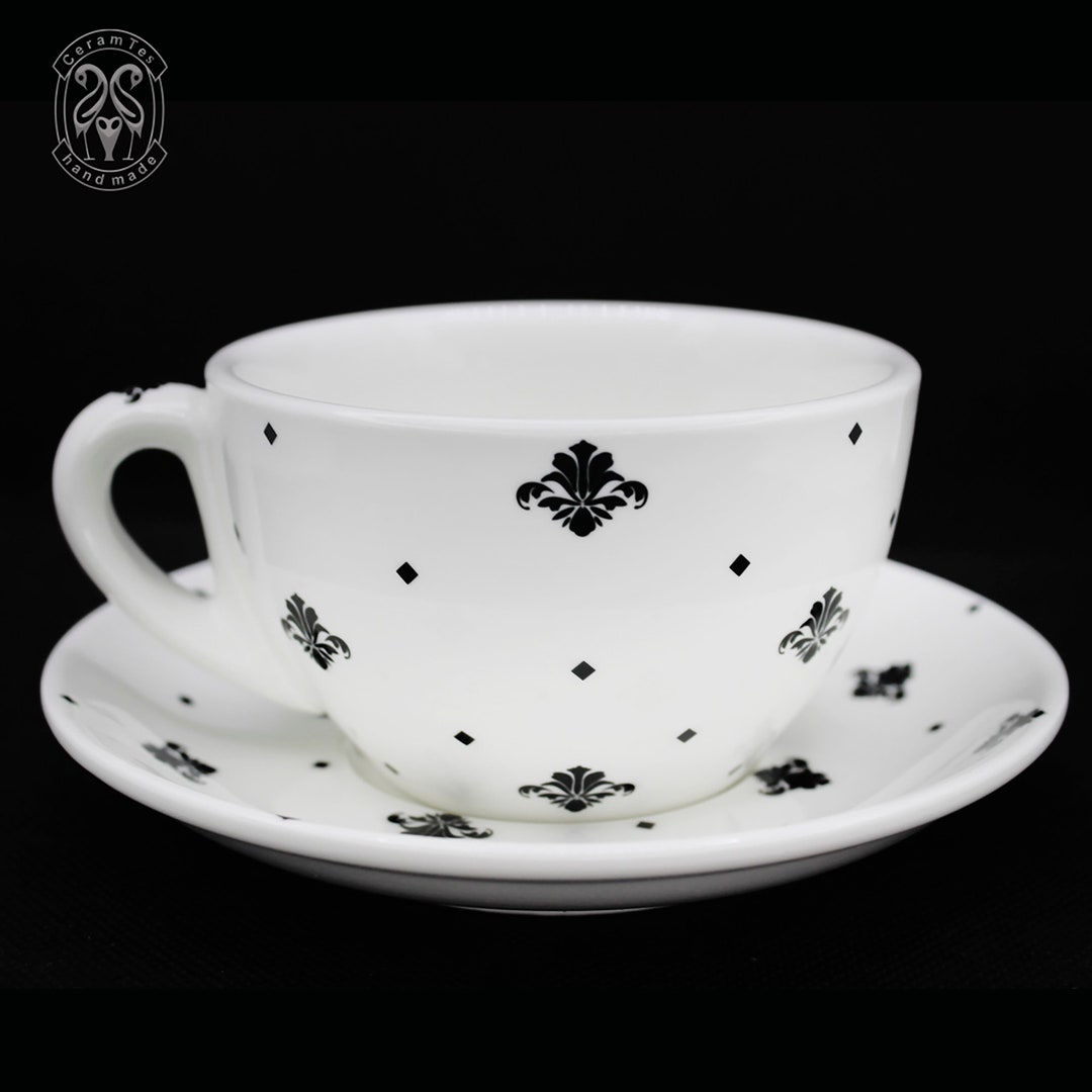 Porcelain Cup and Saucer "renaissance" (cup - 250ml, Saucer - 15cm) - Etsy