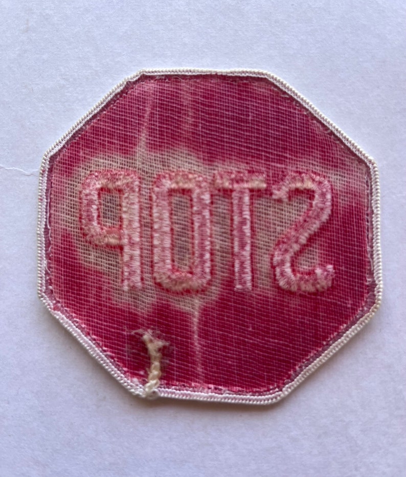 Vintage 1970’s • STOP Sign • Embroidered Patch • NOS - Etsy