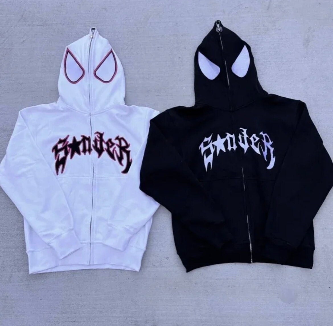 Spider Zip up Hoodie, Y2K Zip up Hoodie, Vintage Clothing, Spider Web ...