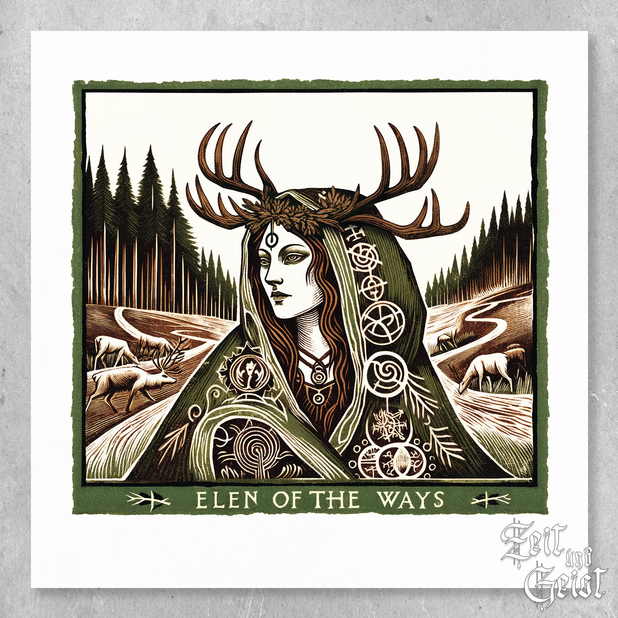 ELEN of the WAYS - Illustration Art Print (30cm X 30cm) - Etsy