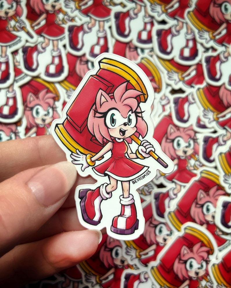 Amy Rose - Sonic the Hedgehog - Original Artwork - Gift - Cartoon ...