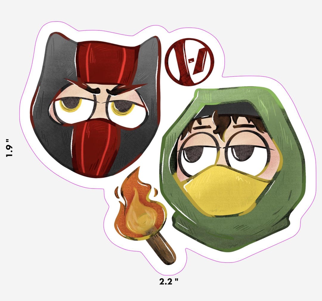 Clancy & Torchbearer - Twenty One Pilots - Sticker - Tyler / Josh ...