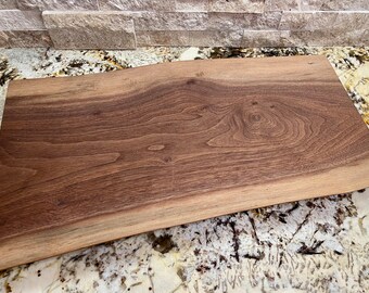 Black Walnut Live Edge Serving Tray - Etsy