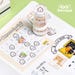 Mini Portable Stamp: Plate and Poop Pattern - Rin! Studio - Etsy