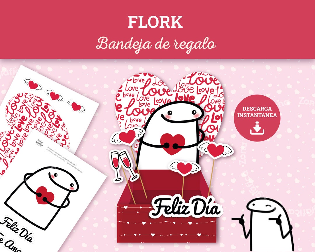 Bandeja Para Regalo Flork, Regalo Para Pareja, Flork Bandeja, Flork ...