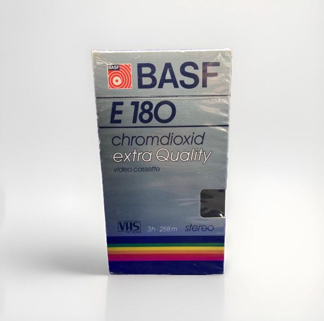 Vintage BASF E-180 VHS Video Cassette New in Original Packaging - Etsy