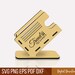 Business Card Holder Laser Cut Svg Files, Desk Card Holder Files, CNC ...