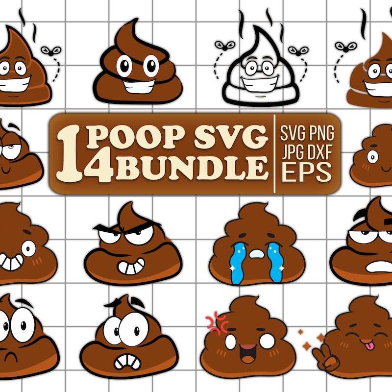 Poop Letters - Etsy
