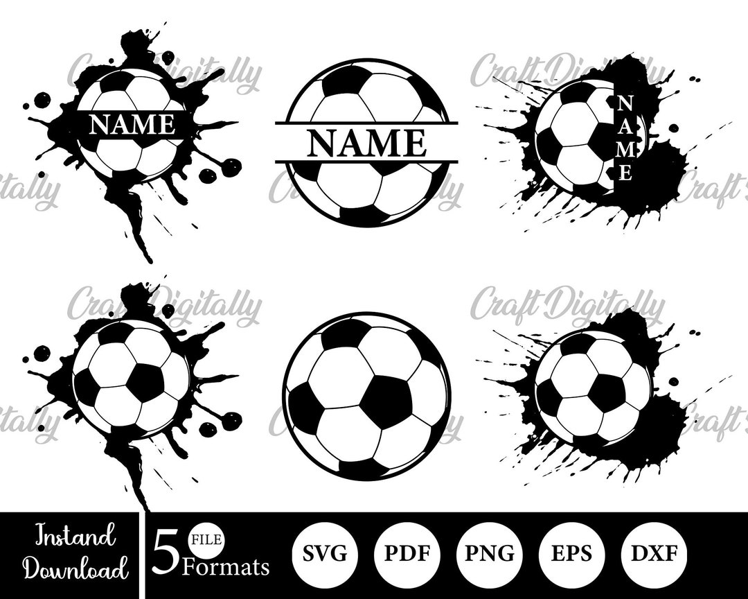 Soccer Svg Bundle, Soccer Ball Monogram Svg, My Soccer Era Svg, Soccer ...