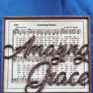 Amazing Grace Laser SVG .pdf .png, Cricut, Silhouette Laser Cut File ...