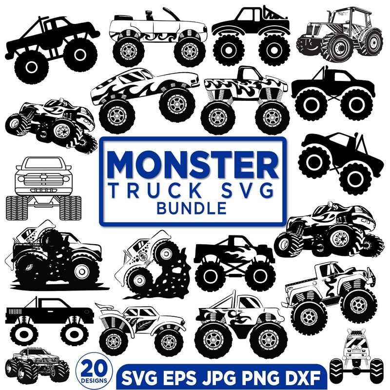 Monster Truck Svg - Etsy