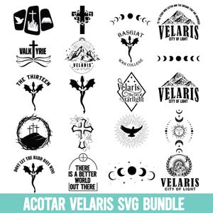 Acotar Velaris Svg Bundle, Velaris City of Starlight Acotar, Court of ...