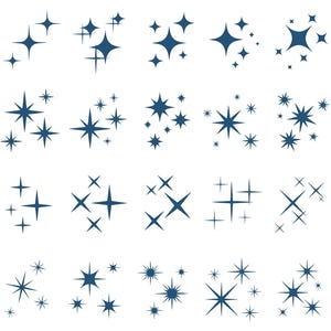 Sparkle Stars SVG, Sparkle SVG Bundle, Star Svg, Shooting Stars Svg, Celestial Svg, Stars Cut ...