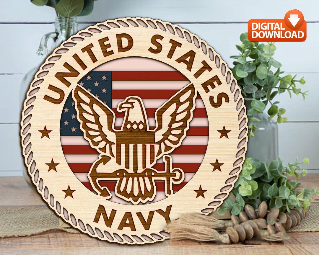 United States Navy SVG, Military Laser Cut, 3D Cricut Project, Army ...