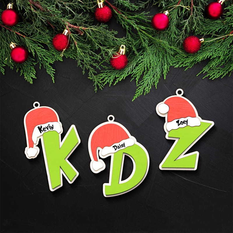 Grinch Monogram Svg - Etsy