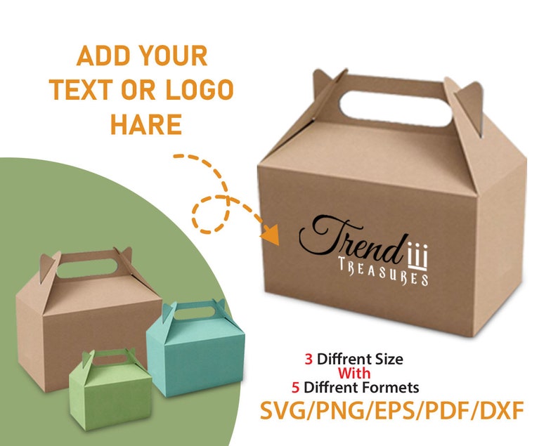 Gable Box Template Bundle, Party Favor Box, Gable Box Svg for Cricut, Box Template Svg ...