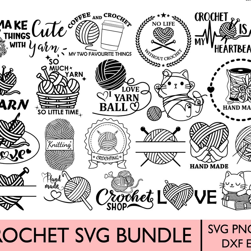 Crochet Svg - Etsy