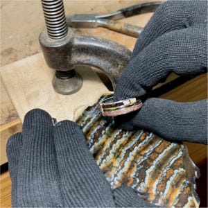 Prehistoric Fossil Ring. Certified Brontosaurus Dinosaur Bone Ice Age ...