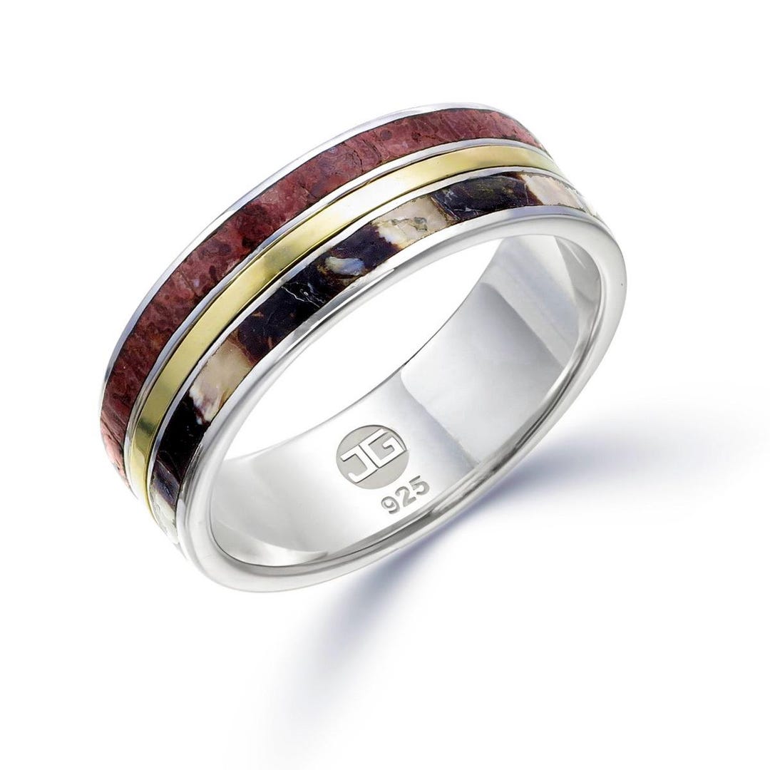 Prehistoric Fossil Ring. Certified Brontosaurus Dinosaur Bone Ice Age ...