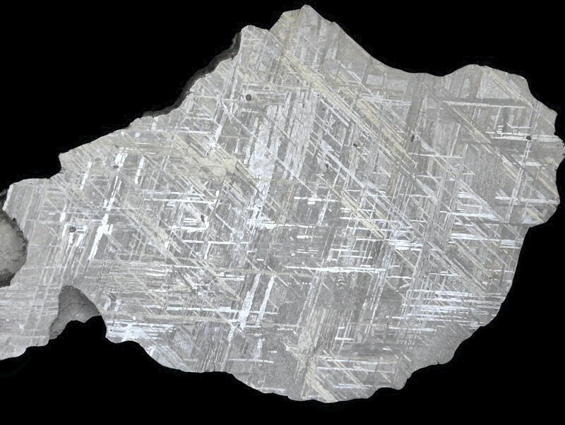 Meteorite: Aletai Meteorite Center Bead Surrounded by Diamonds ...