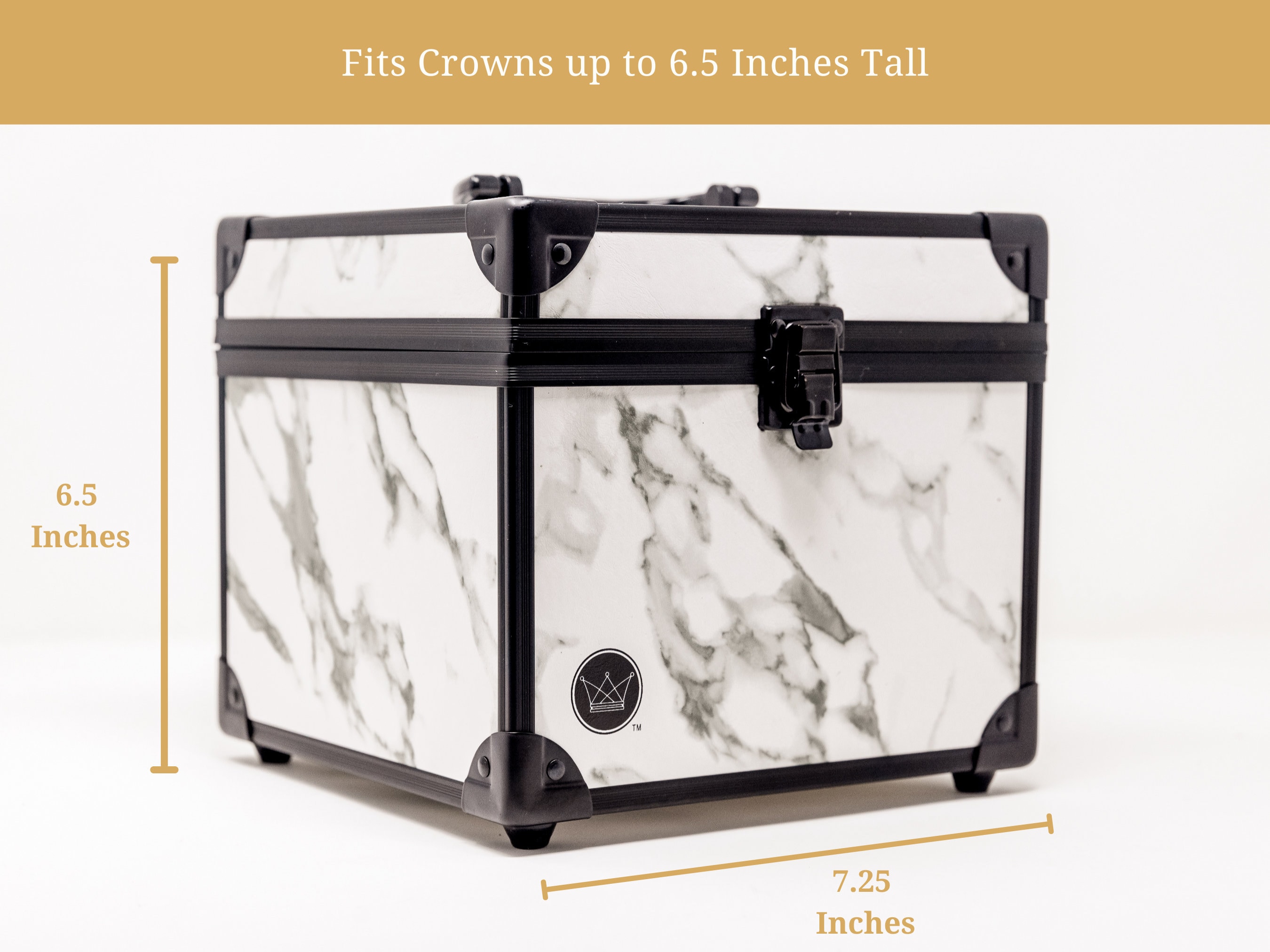 Pageant Crown Box, Tiara Display and Sash Holder, Carrying Travel Case ...