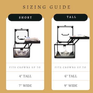 Pageant Crown Box, Clear Tiara Display Case and Sash Holder, Storage ...