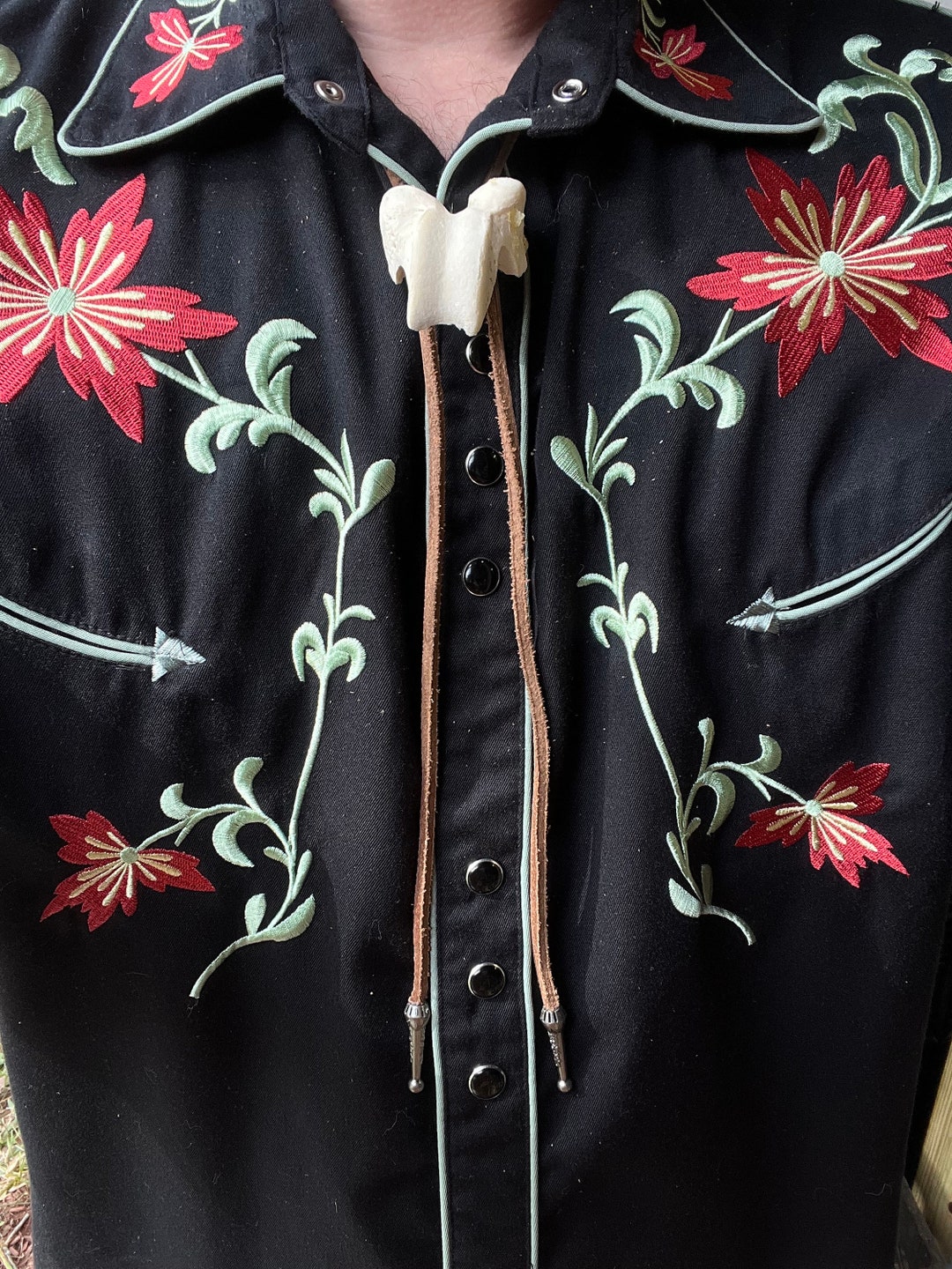 Bone Bolo Tie - Etsy