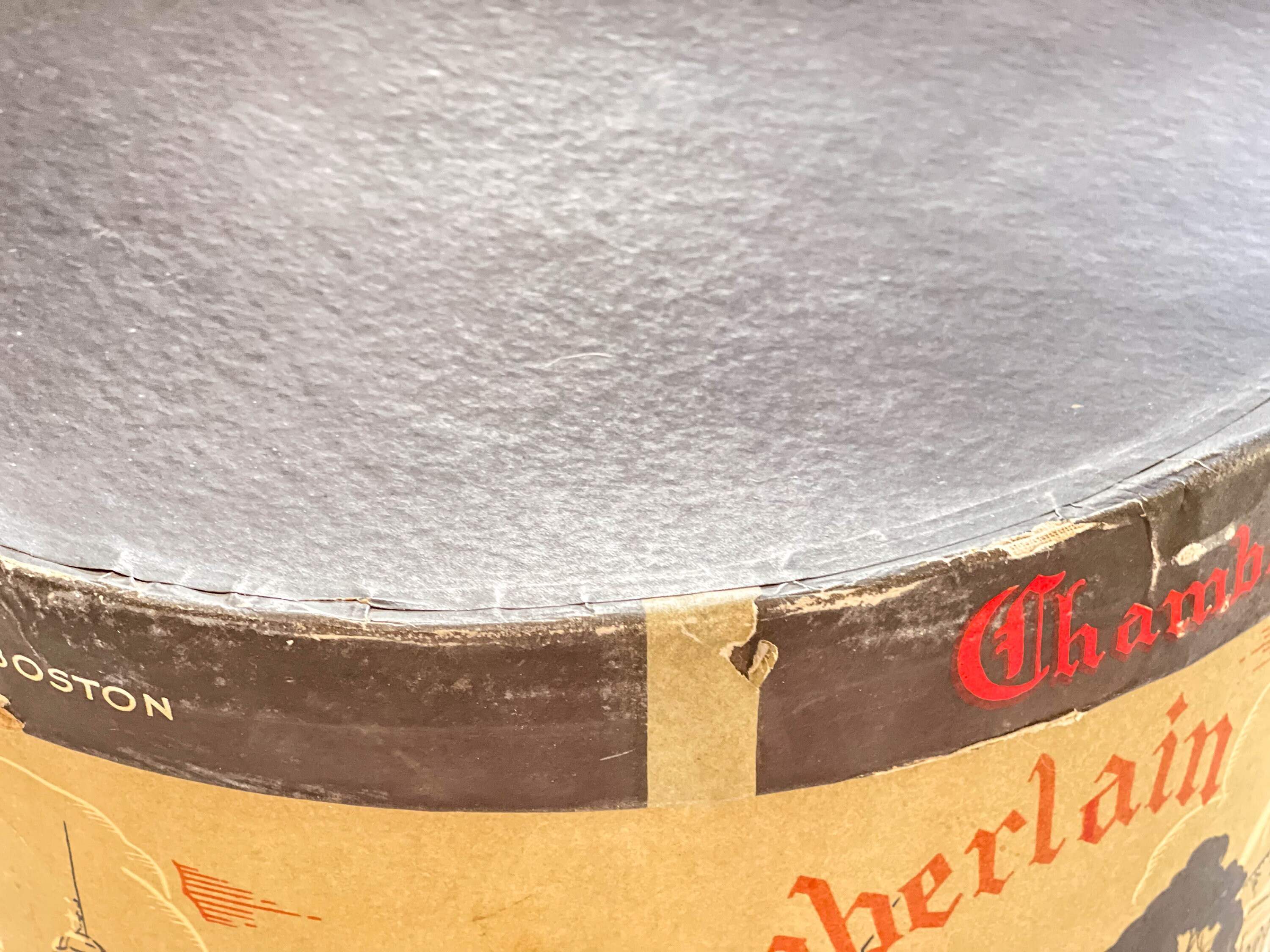 Vintage Hat Box by Chamberlain Co. of Boston Antique Hat Box Round Hat ...