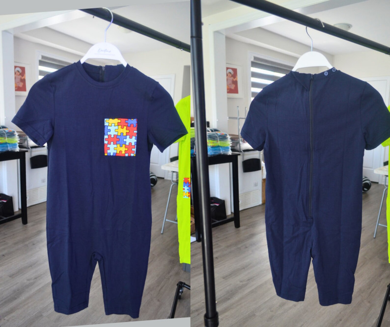 Adaptive / Special Needs Zip Back Bodysuit for Older Children, Short ...