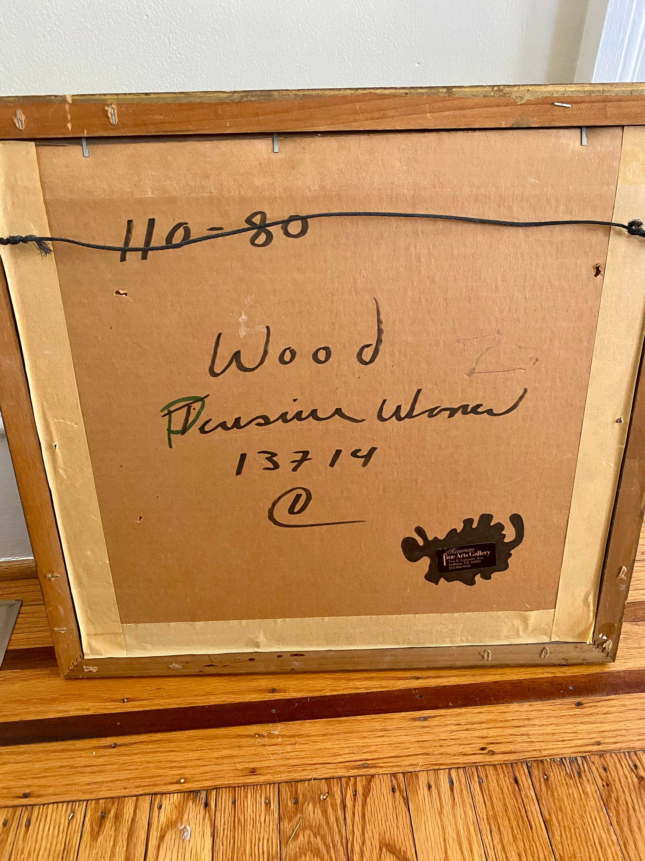 Barbara A. Wood the Pensive Woman Signed - Etsy