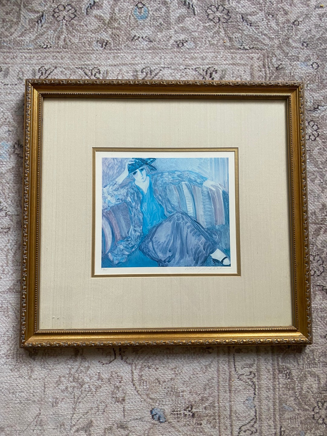 Barbara A. Wood the Pensive Woman Signed - Etsy