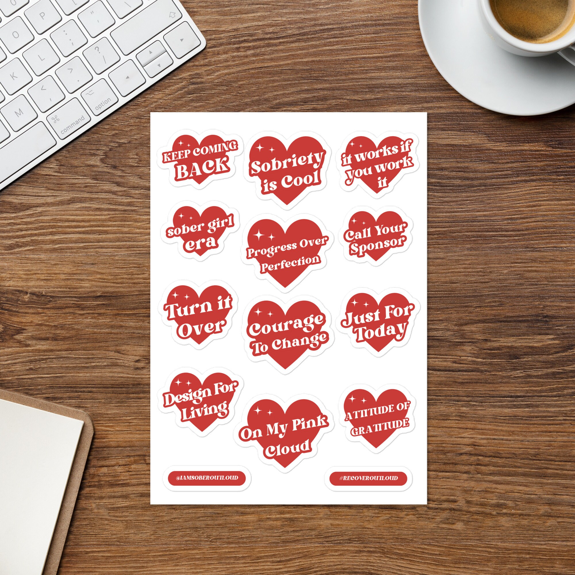 Sobriety Stickers, Sober Stickers, One Day at a Time, Aa Stickers ...