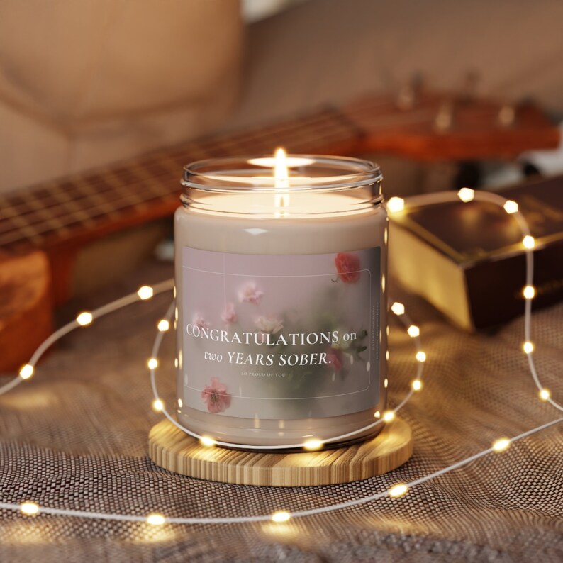 Two Years Sober Candle, Sober, One Day at a Time, Aa, Alcoholics ...