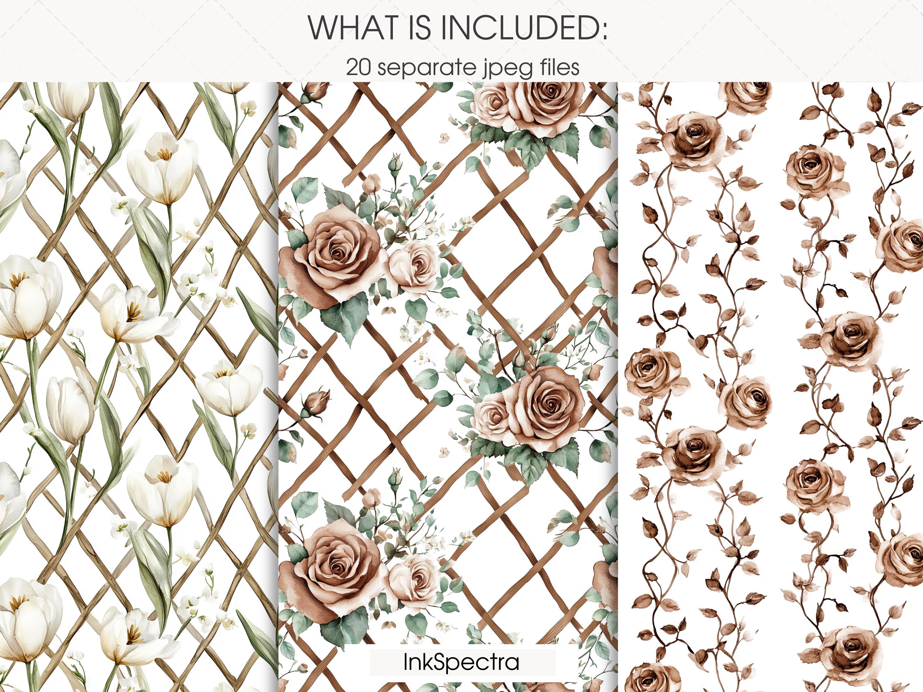 Luxury Mocha Papers, Tulips Roses Papers, Rich Life Aesthetic ...