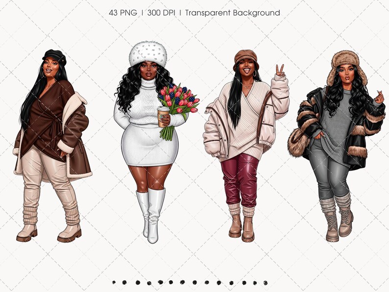 Sweet Mocha Afro Valentine Clipart PNG, Planner Stickers (digital ...