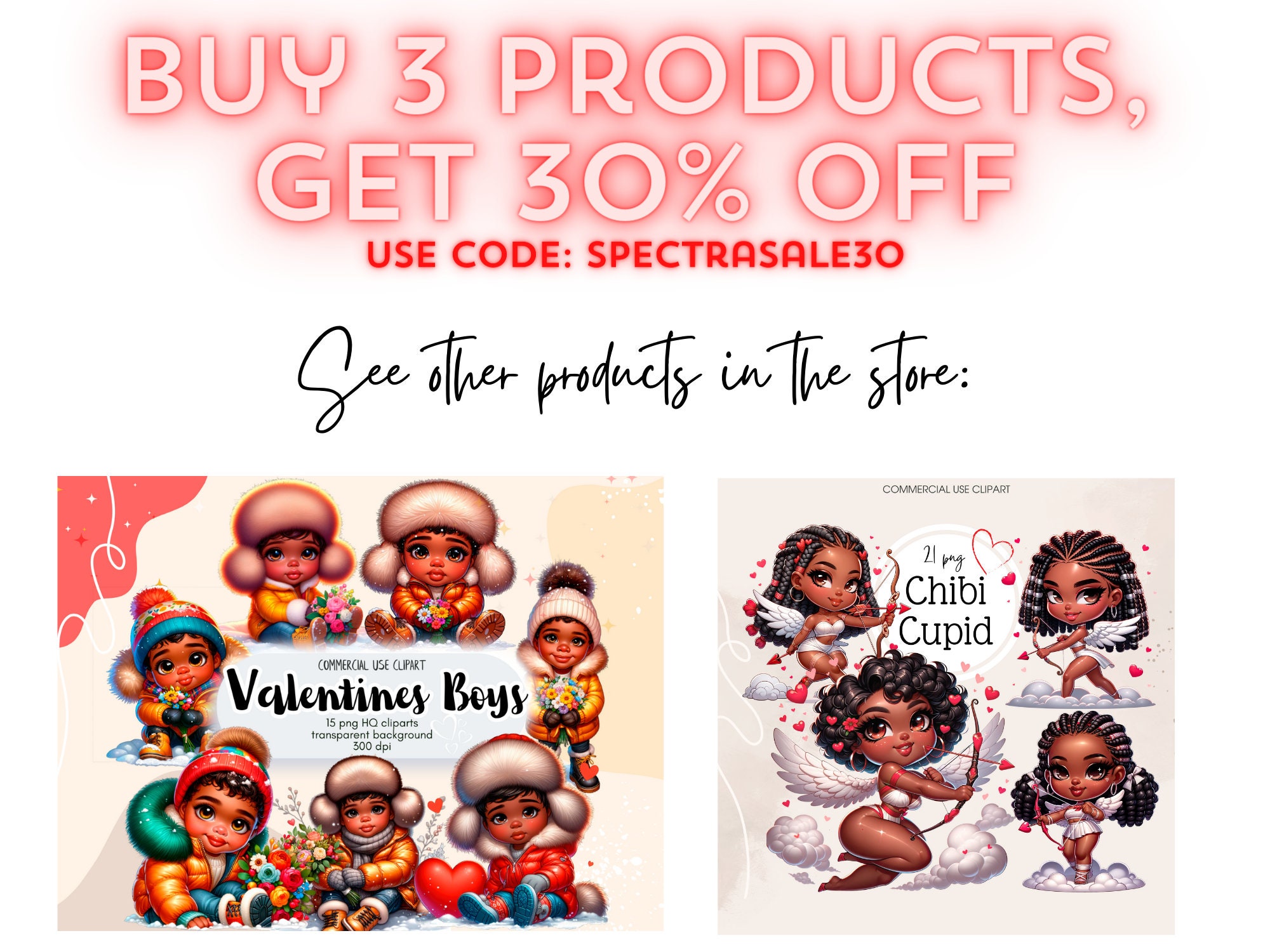 10 Black Girl Chibi Elves Collection - Fantasy Art for Kids, Printable ...