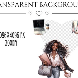 Bundle Planner Black Girl Clipart, Boss Lady Planner, Goodnotes Sticker ...