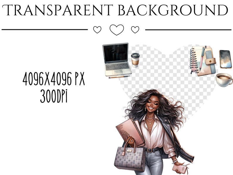 Bundle Planner Black Girl Clipart, Boss Lady Planner, Goodnotes Sticker ...