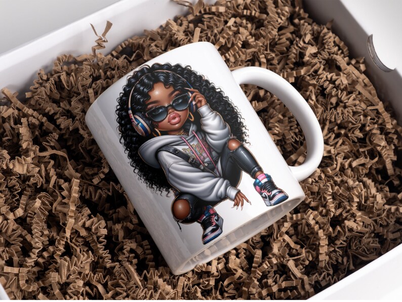 Black Hip Hop Chibi Girls, Hip Hop Girls Clipart, Urban Chibi Art for ...