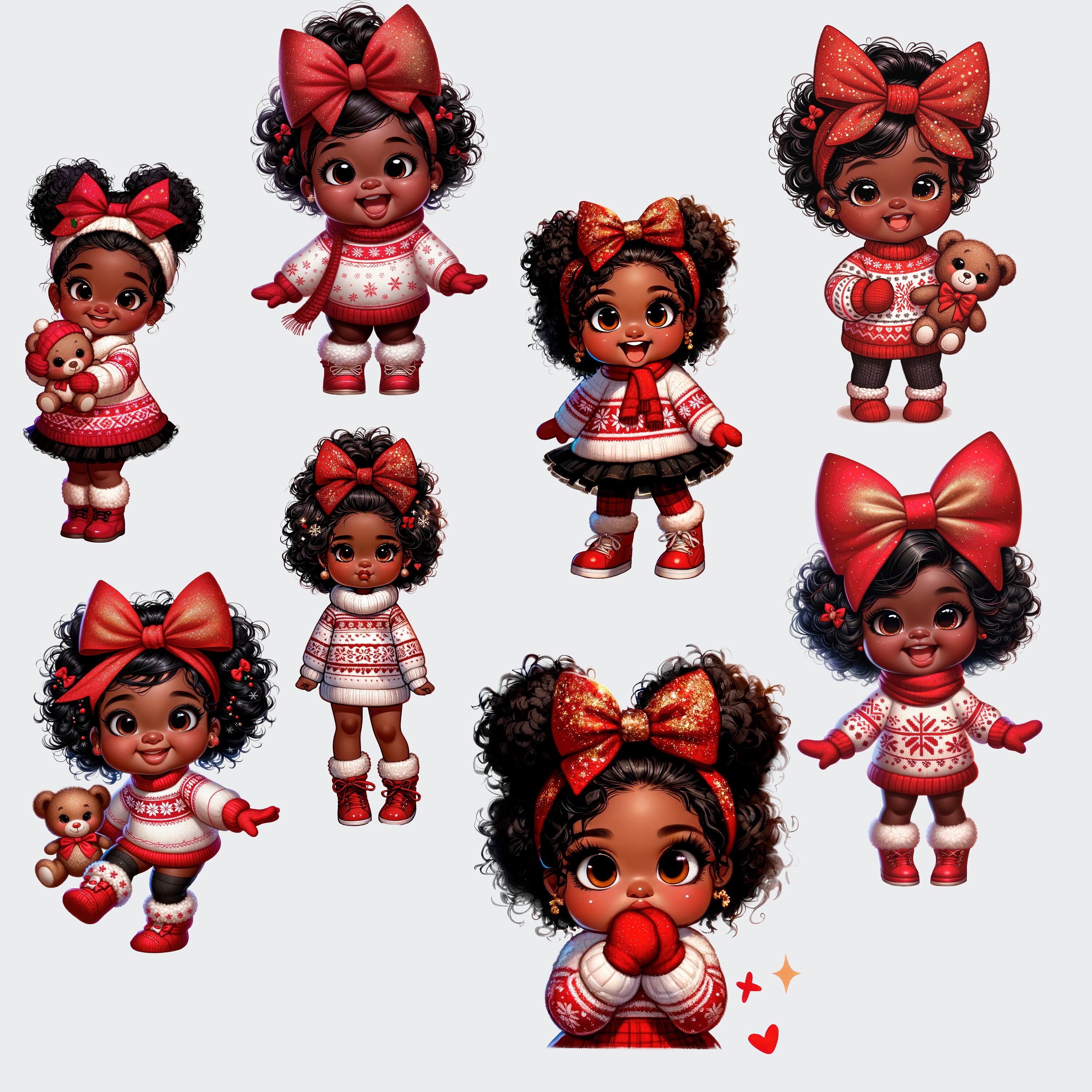 Cute Winter Children Clipart 15 Cozy Seasonal PNG Artwork, Perfect for ...