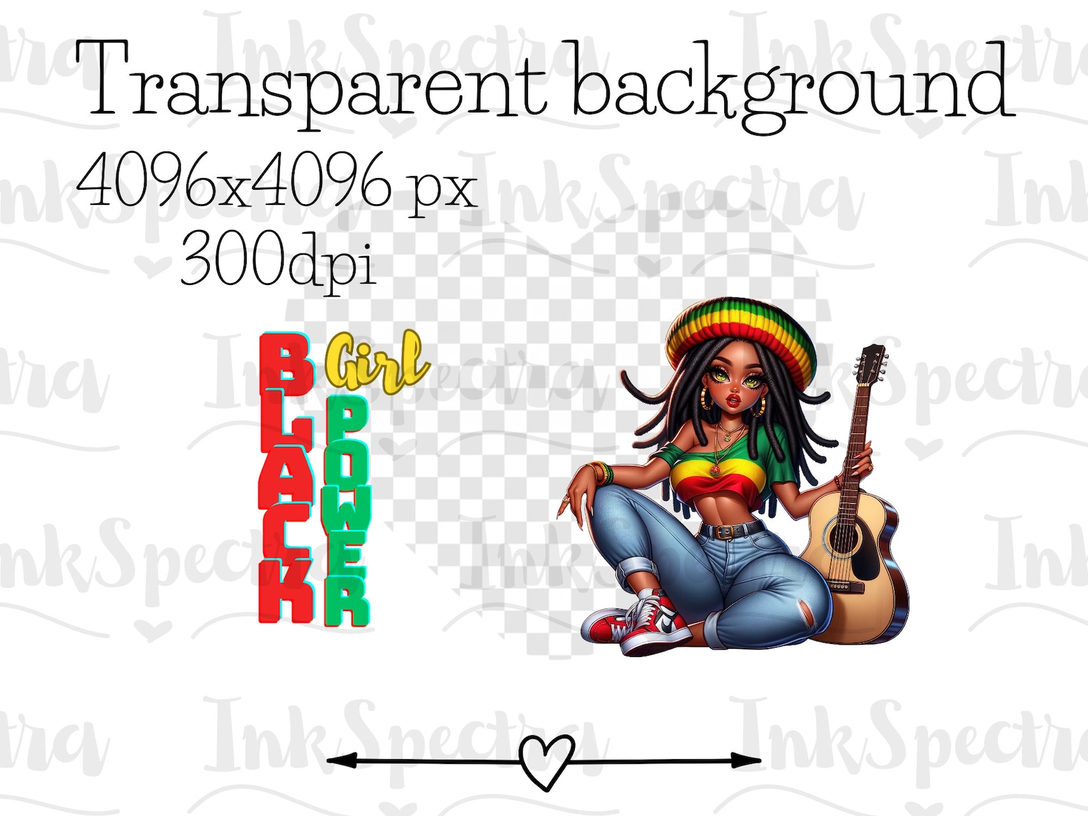 Black Girl Power PNG, Chibi Rasta Beauty, Africa PNG, Black Girl PNG ...