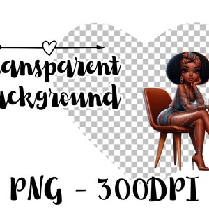 Digital African Chibi Girls, Printable African Gilrs Clipart, African ...
