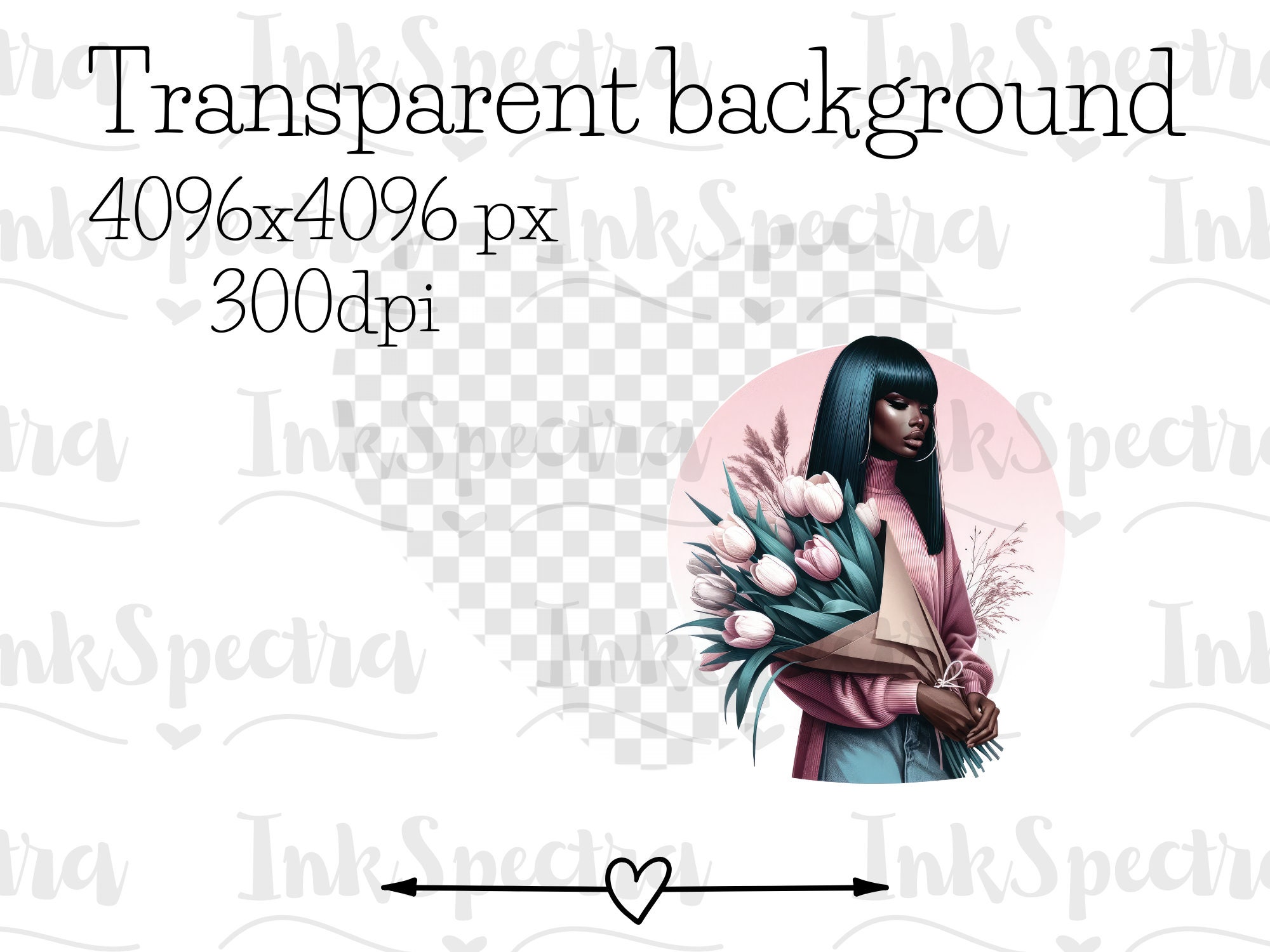 Watercolor Flowers Girl PNG, Spring Fashion Girls Clipart Bundle ...