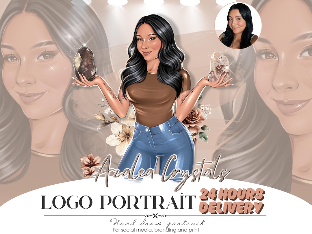 Custom Cartoon Logo Portrait, Business Branding (digital Download) - Etsy