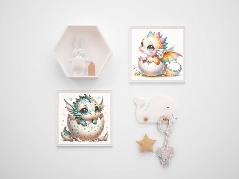 Watercolor Dragon Clipart, Cute Dragon Clipart Set, Dragon Kingdom ...