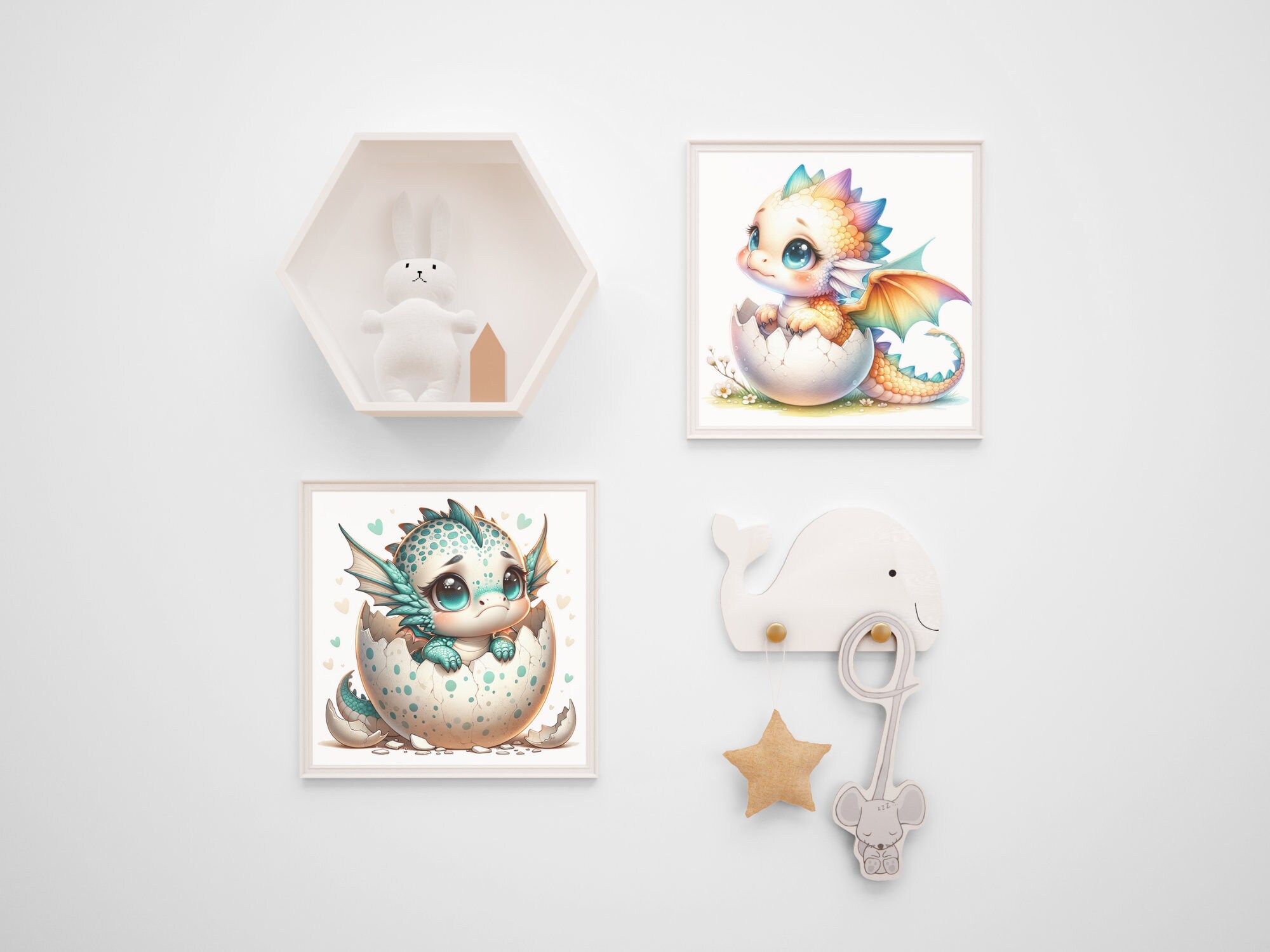 Watercolor Dragon Clipart, Cute Dragon Clipart Set, Dragon Kingdom ...