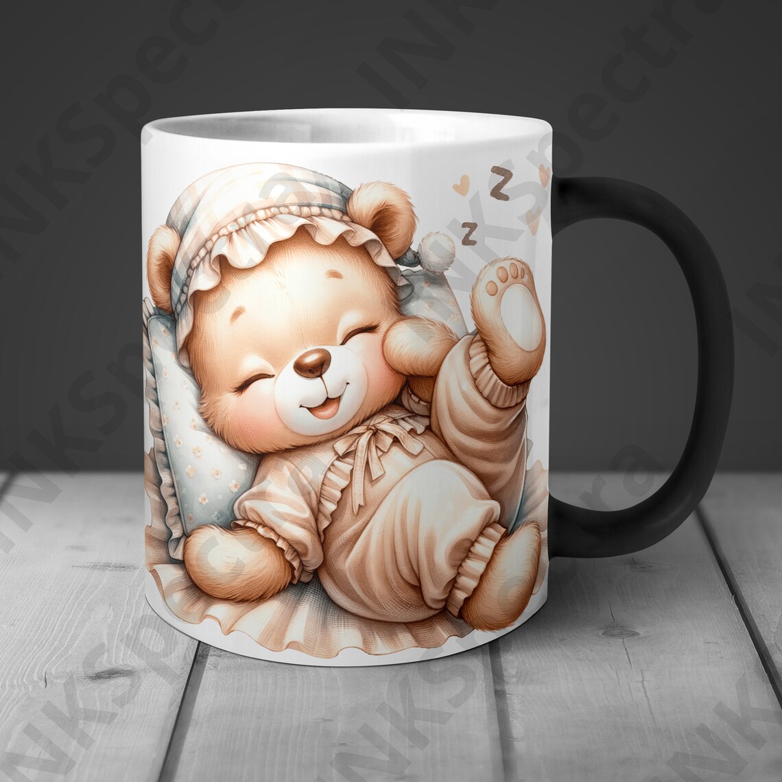 Sleepy Teddy Bears Clipart Bundle PNG, Nursery Decor, Printable Baby ...