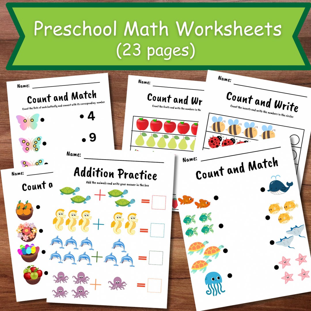 Preschool Math, Beginning Math, Counting, Learning to Add,preschool ...
